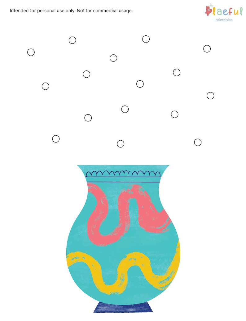 Flower Threading Flower Printable Children's Learning - Etsy