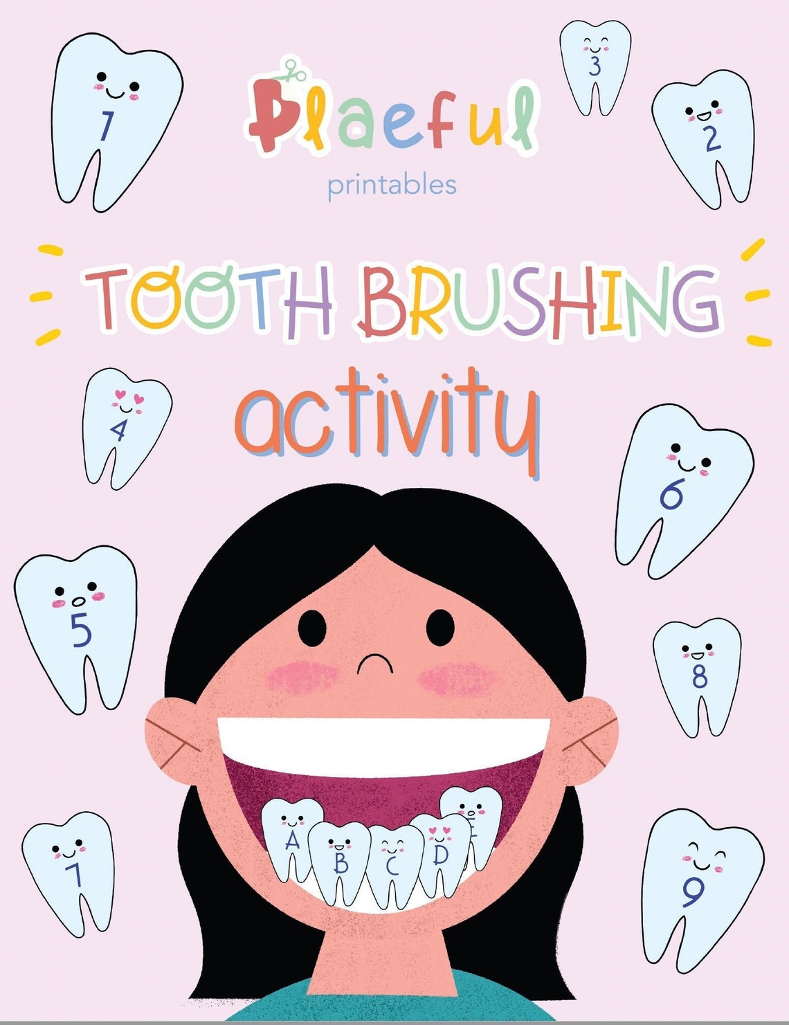 Tooth Brushing Printable Learning Printable Number Learning - Etsy