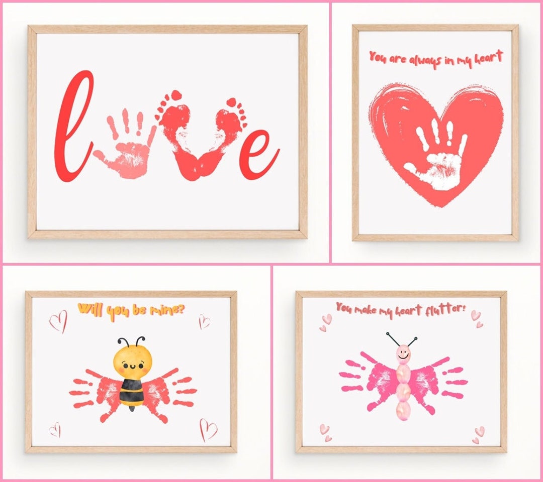 Valentine Handprint Art Preschool Valentine Art, Valentine Preschool ...