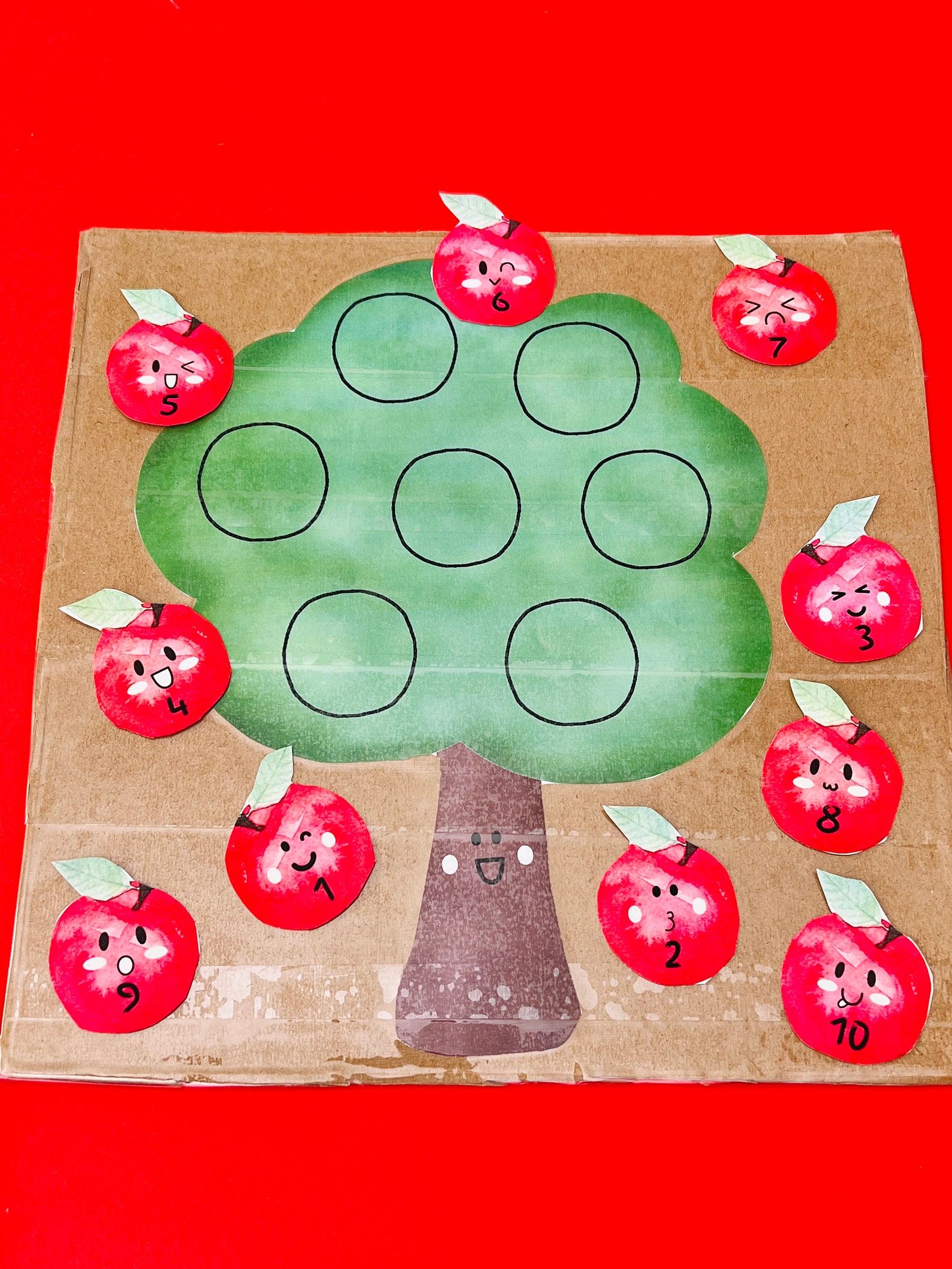 Apple Math Tree Printable Apple Printable Back to School - Etsy