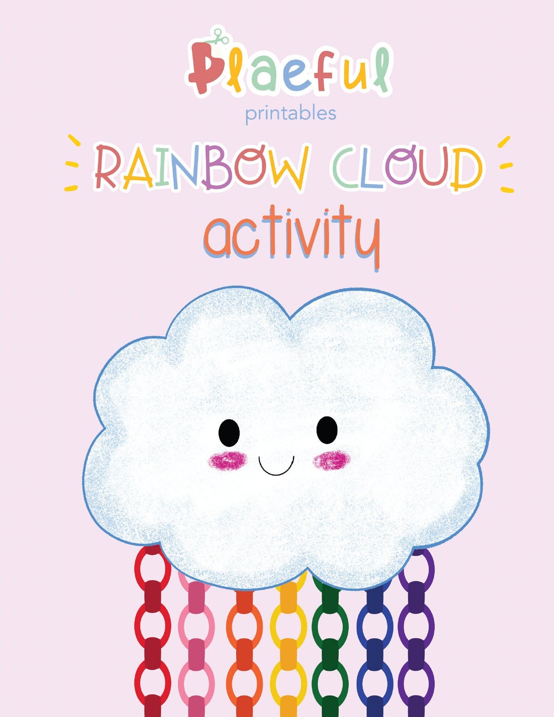 Rainbow Cloud Activity, Rainbow Preschool Printable, Preschool Learning ...