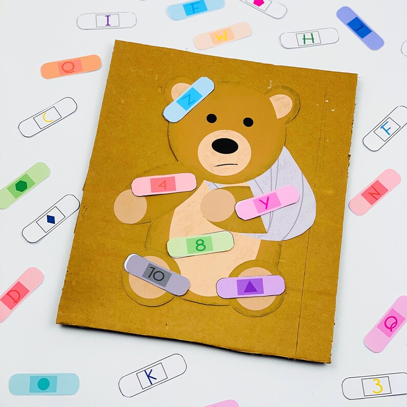 Bear Printable Alphabet Printable Alphabet Learning Shape - Etsy