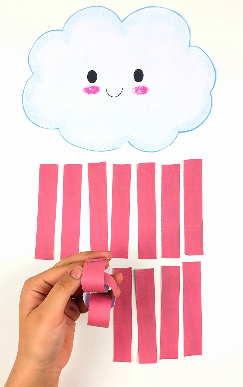 Rainbow Cloud Activity Rainbow Preschool Printable Preschool - Etsy