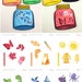 Color Sorting Jars Children's Learning Printable - Etsy