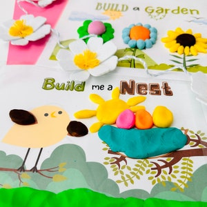 Spring Playdough Mats, Play Doh Cards, Toddler Activity, Preschool ...