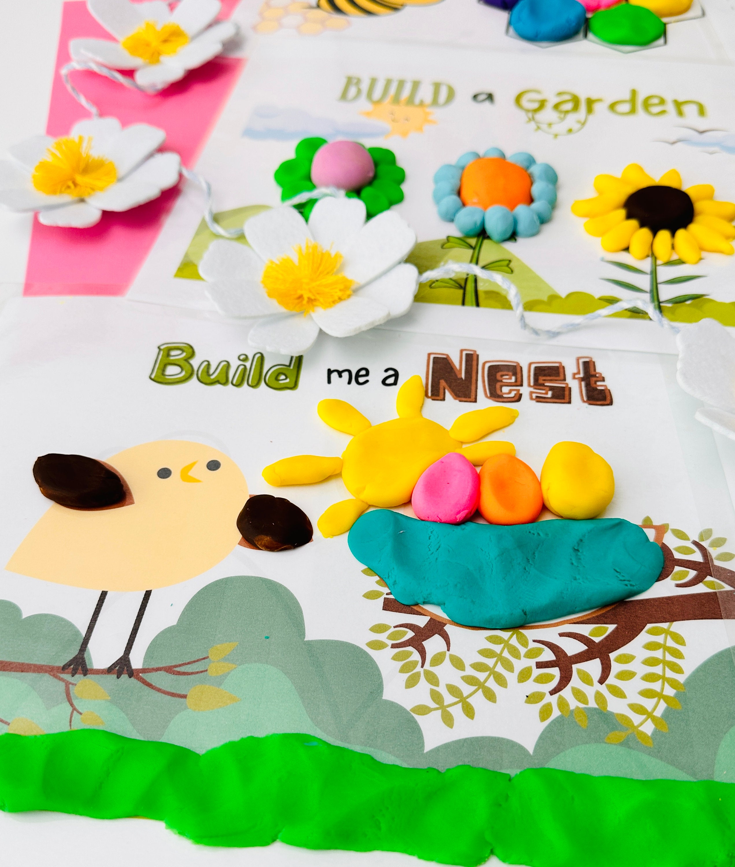 Spring Playdough Mats: Fine Motor Skills Activity (digital Download) - Etsy