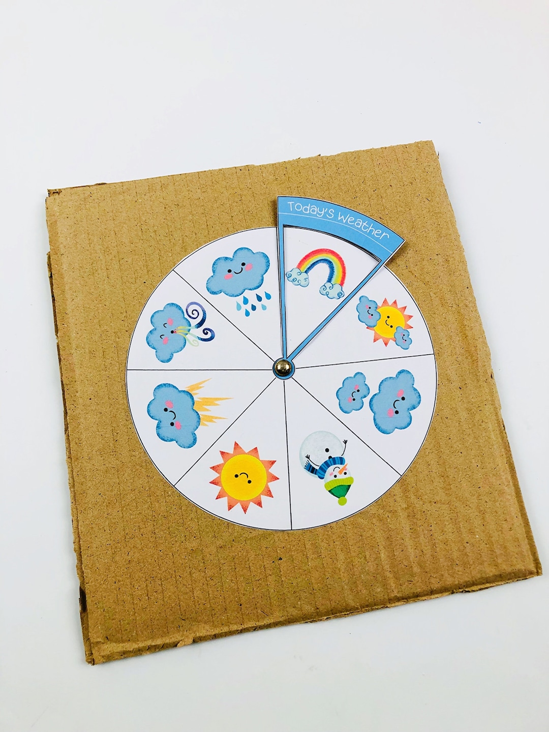 Weather Wheel Kids Learning Printable: Educational Preschool Print ...