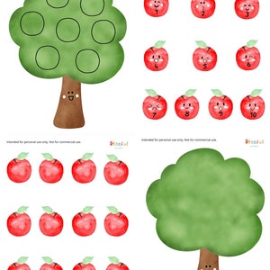 Apple Math Tree Printable, Apple Printable, Back to School Print, Apple ...