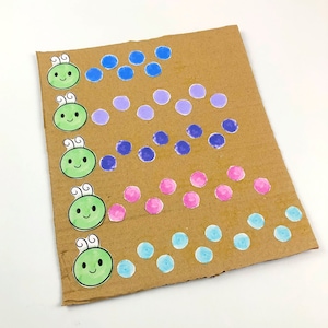 Caterpillar Counting Printable: Color Matching Preschool Game (digital ...