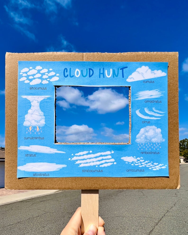 Cloud Hunt Printable Cloud Printable Cloud Types Nature - Etsy