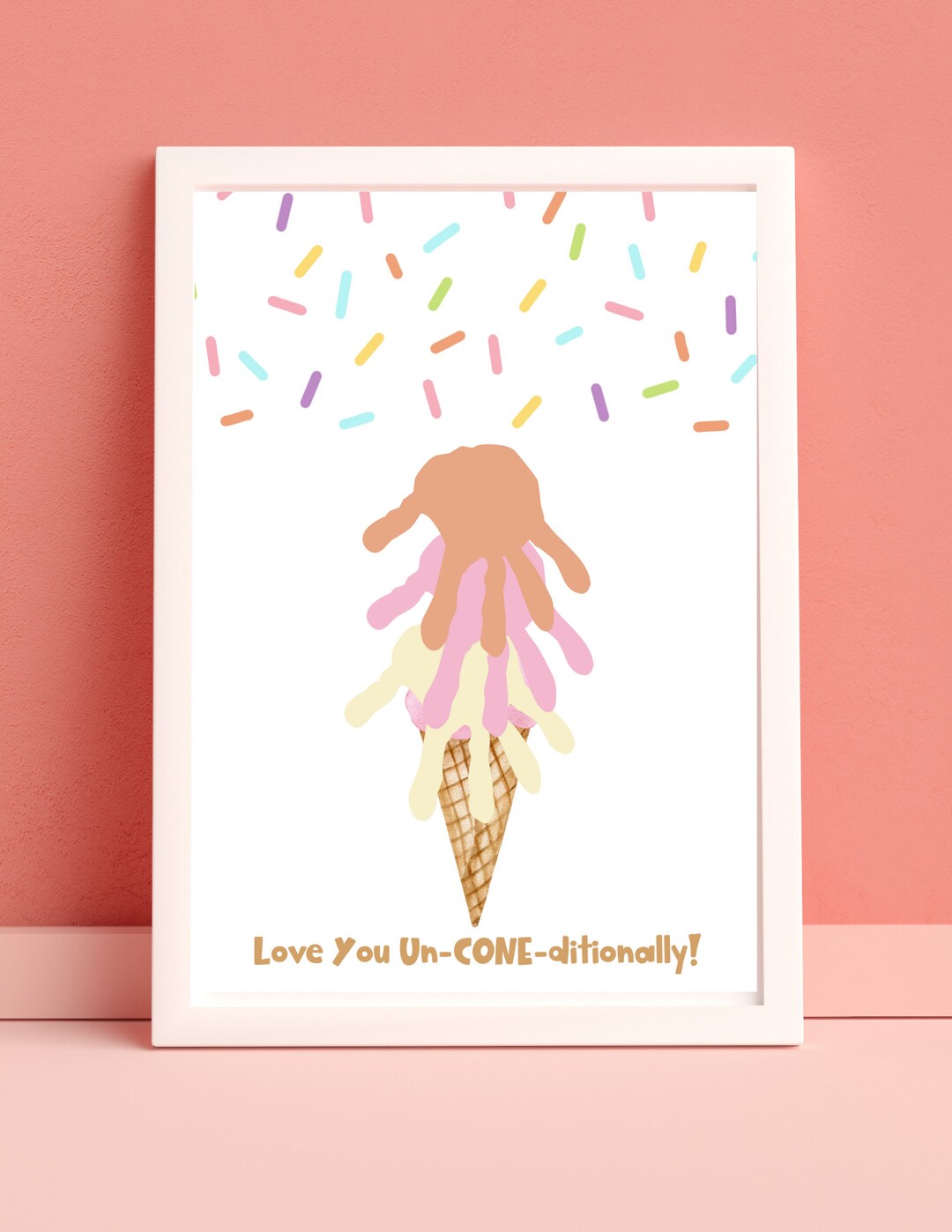 Ice Cream Handprint Art, Handprint Art, Summer Handprint Art, Preschool ...