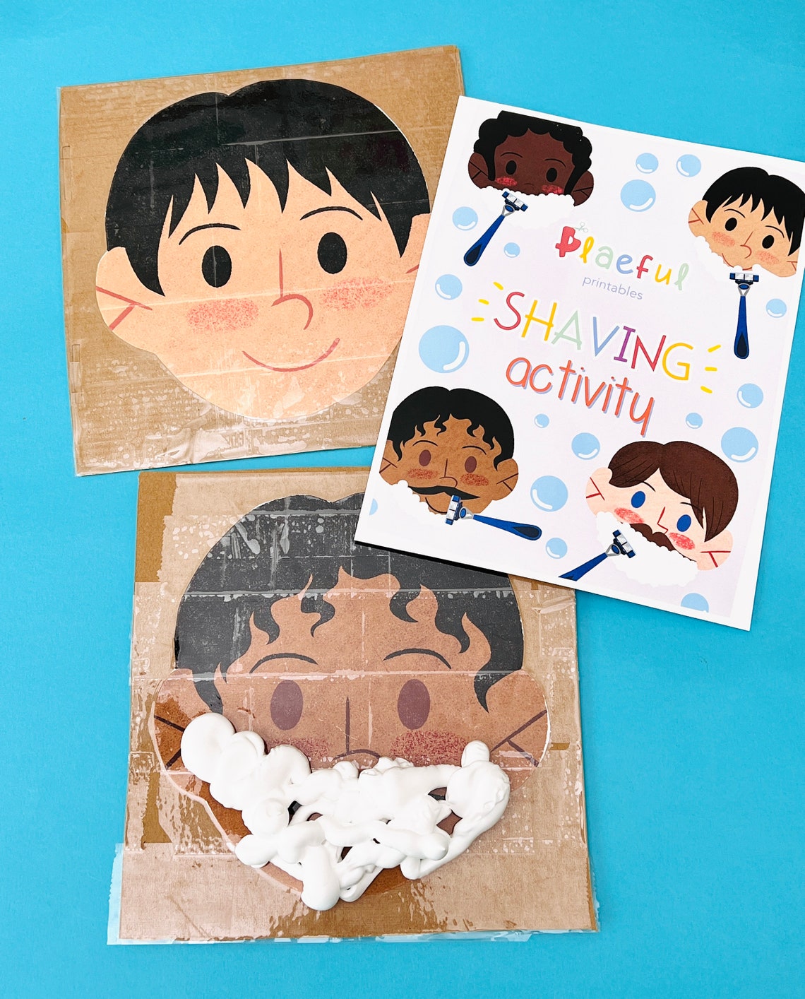 Shave the Beard Children's Learning Printable Kids - Etsy