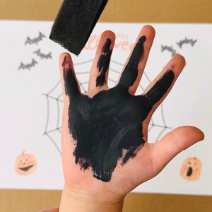 Spider Handprint Art Printable, Spider Printable, Halloween Art ...