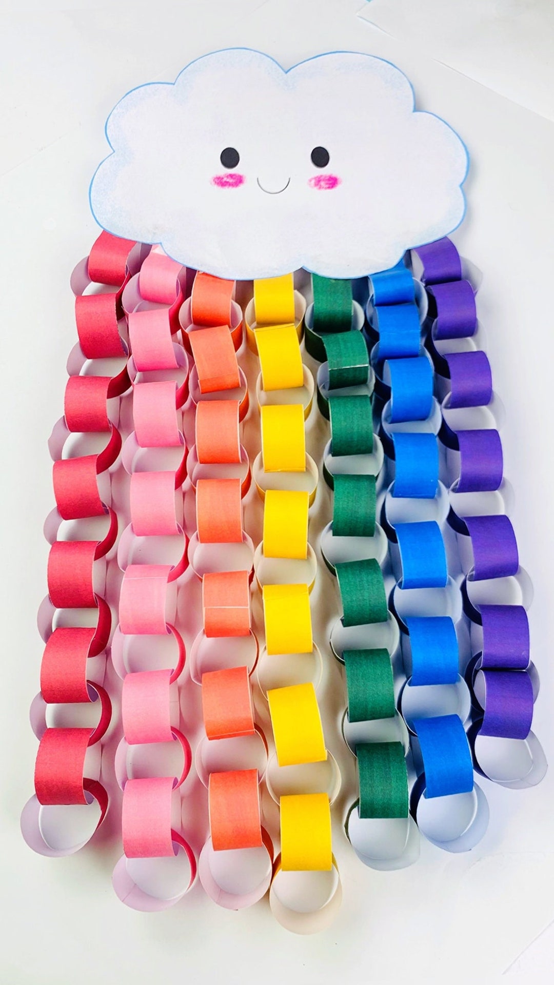 Rainbow Cloud Activity, Rainbow Preschool Printable, Preschool Learning ...