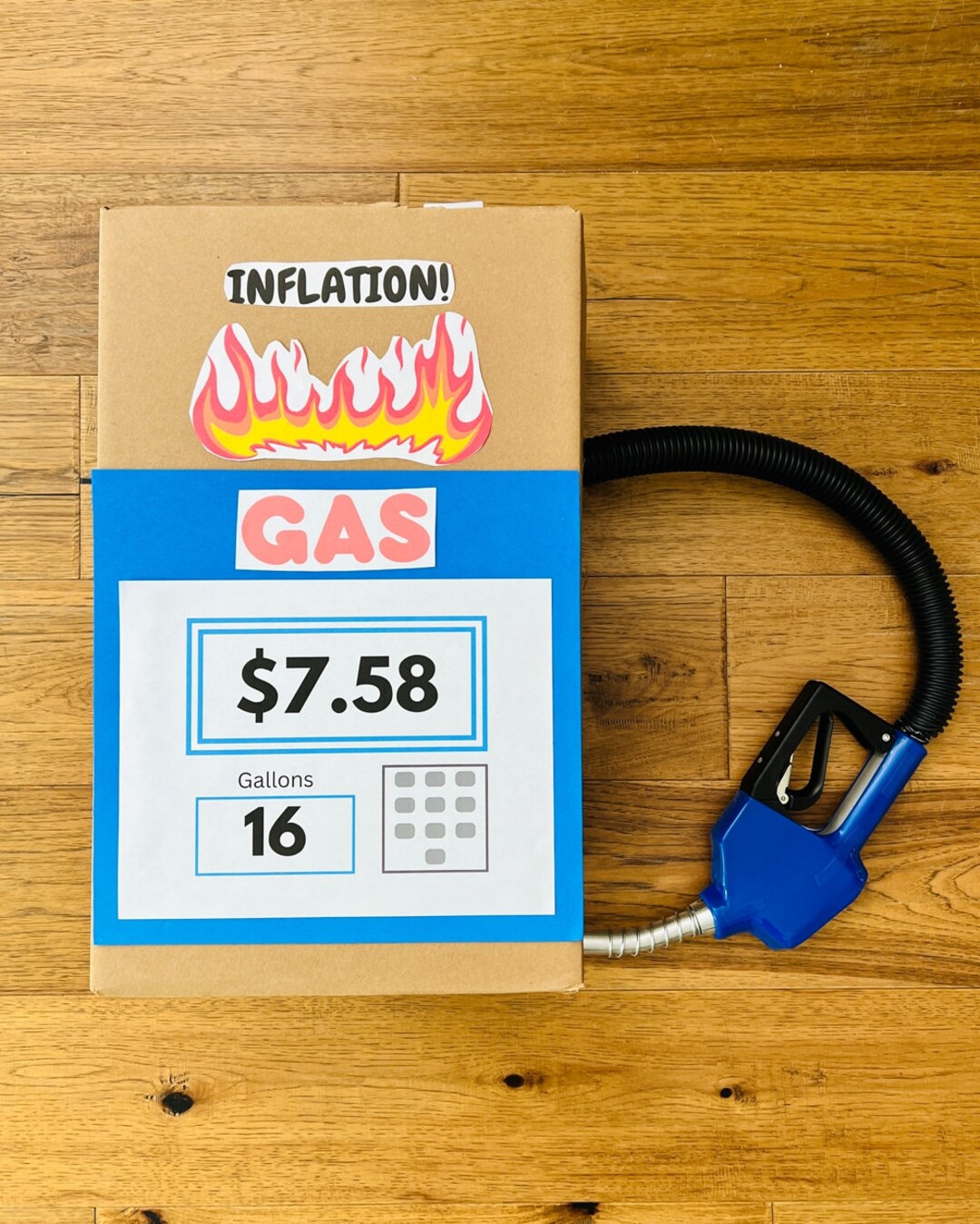 Gas Pump Costume Printable, Gas Pump Printable, Kids Halloween Costume ...