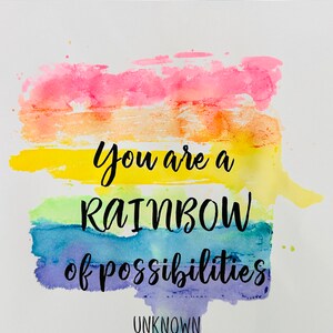 Watercolor Word Art, Rainbow Art, Rainbow Craft, Rainbow Kids Craft ...