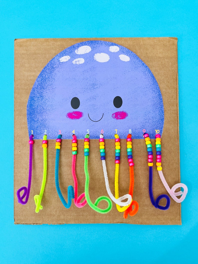 Jellyfish Counting Printable: Ocean Preschool Activity (digital ...