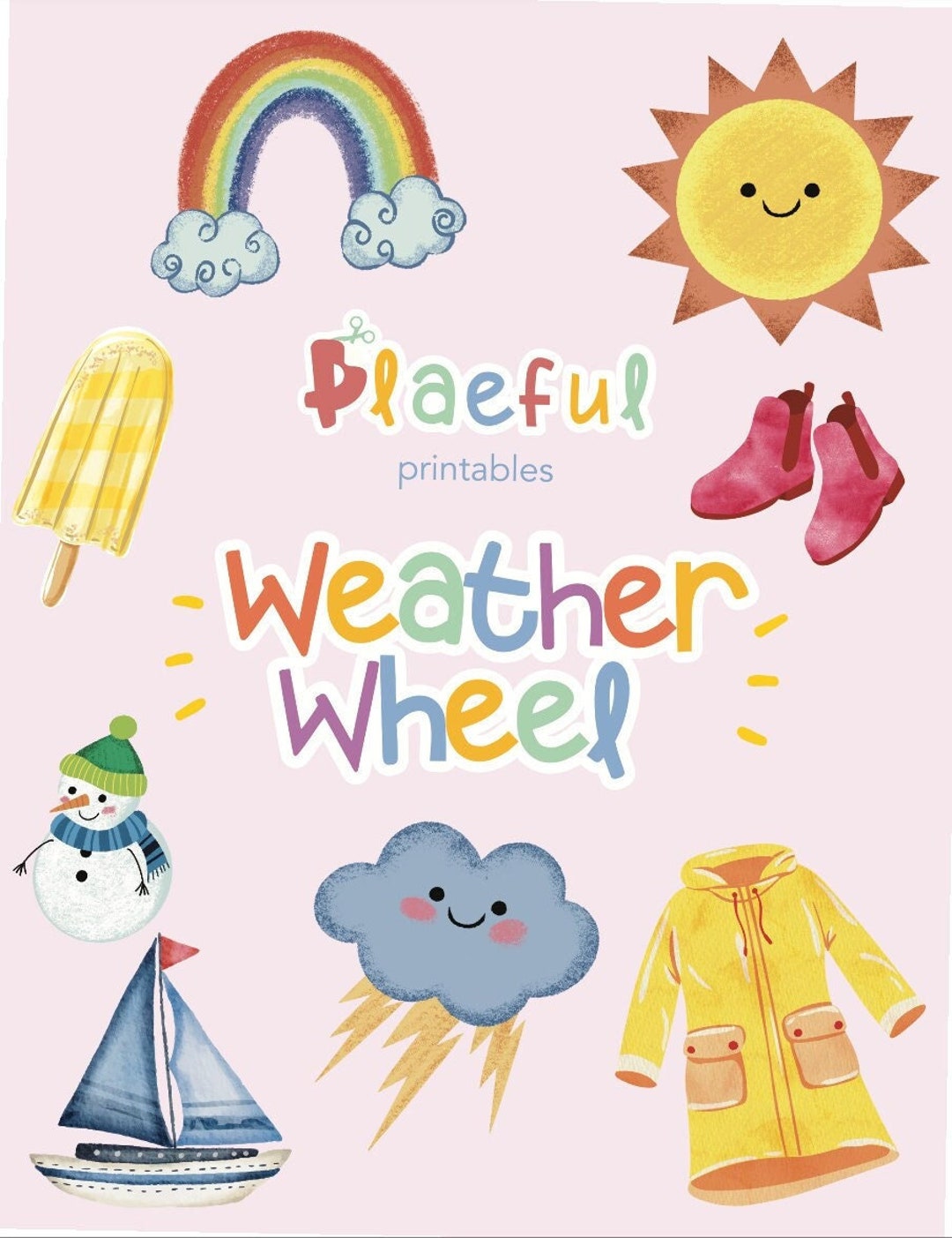 Weather Wheel Learning Printable: Fun Kids Educational Activity ...