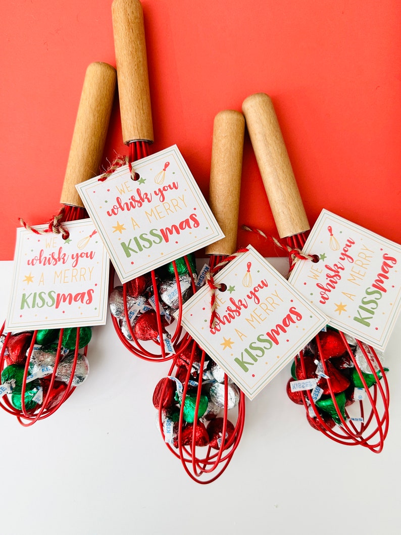 Whisk You A Merry Kissmas Tags: Printable Christmas Favors (digital ...