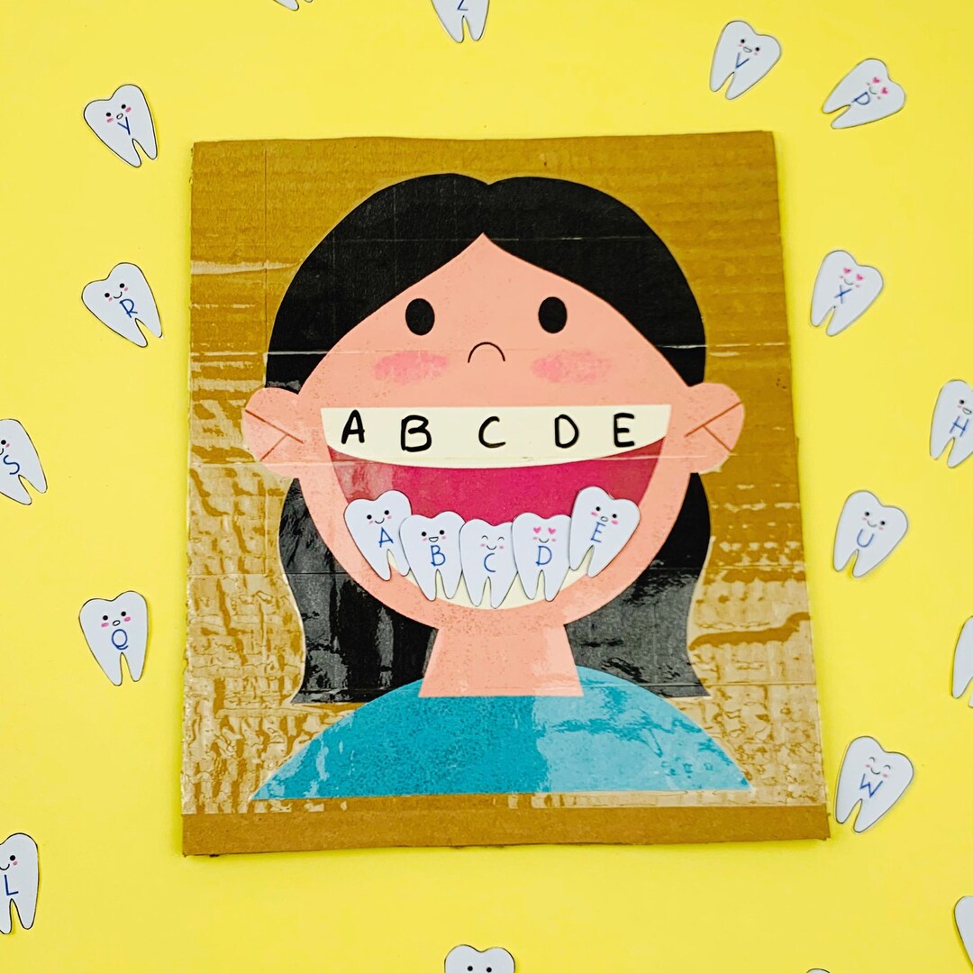 Tooth Brushing Alphabet & Number Learning Printable (digital Download ...
