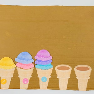 Ice Cream Counting Printable: Preschool Summer Learning (digital ...