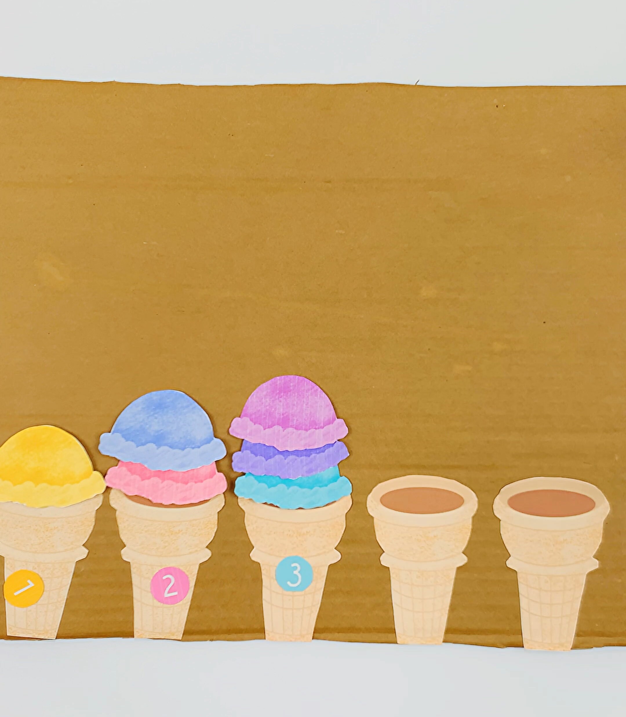 Ice Cream Counting Printable: Preschool Summer Learning (digital ...