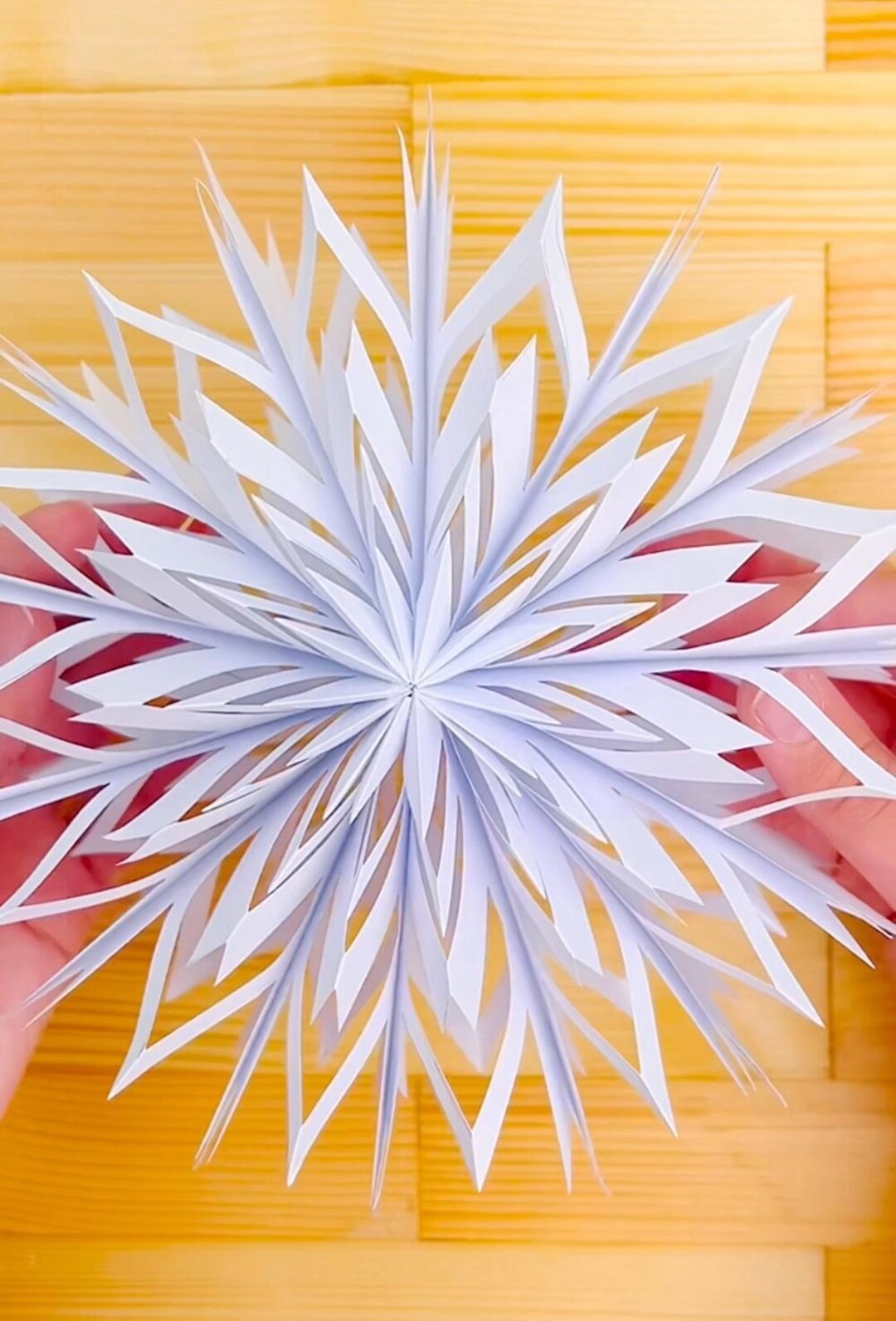 3D Paper Snowflake Template, Christmas Craft, Downloadable Template - Etsy