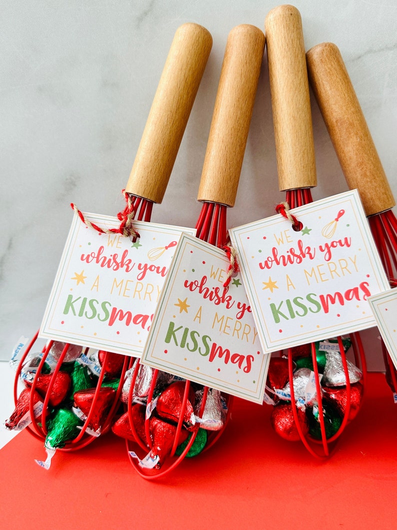 Whisk You A Merry Kissmas Tags: Printable Christmas Favors (digital ...