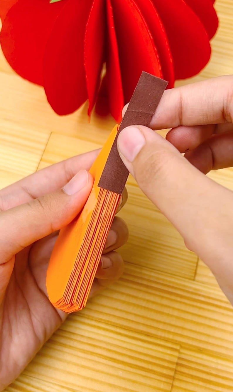 3D Paper Pumpkin Printable: DIY Fall Decor Craft (digital Download) - Etsy