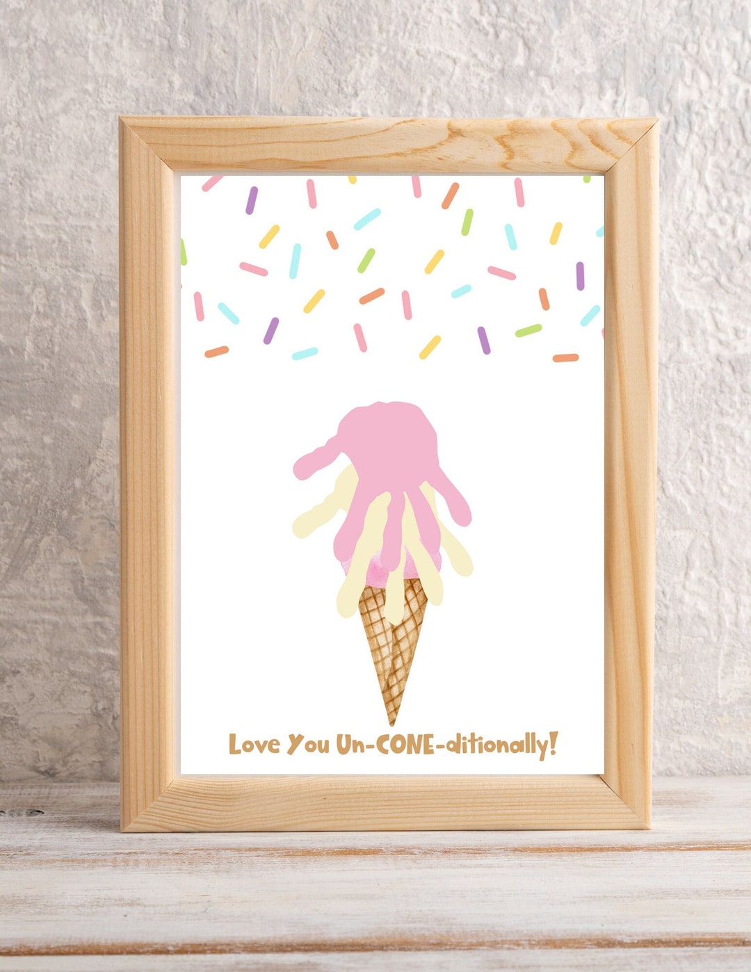 Ice Cream Handprint Art, Handprint Art, Summer Handprint Art, Preschool ...