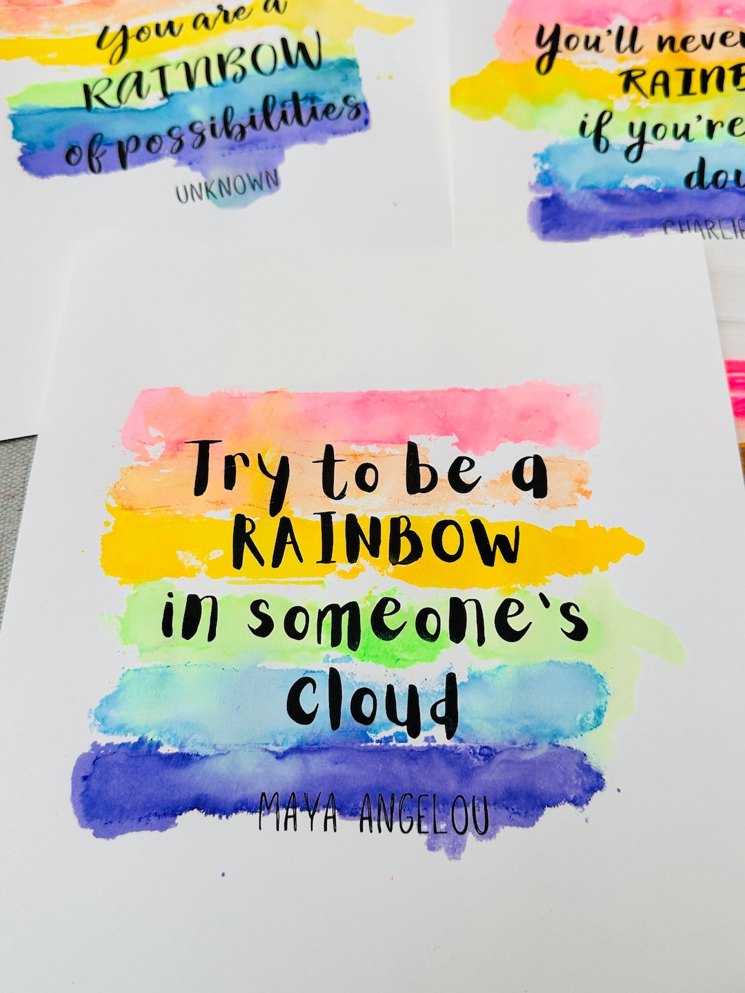 Watercolor Word Art, Rainbow Art, Rainbow Craft, Rainbow Kids Craft ...
