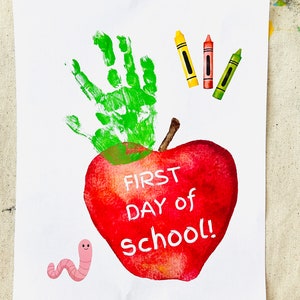 Back to School Printable, Apple Printable, Back to School Print, First ...