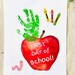 Apple Handprint Art: First Day of School Keepsake (digital Download) - Etsy