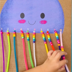 Jellyfish Counting Printable: Ocean Preschool Learning (digital ...