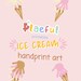 Ice Cream Handprint Art, Handprint Art, Summer Handprint Art, Preschool ...