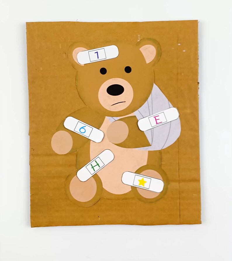 Bear Printable Alphabet Printable Alphabet Learning Shape - Etsy