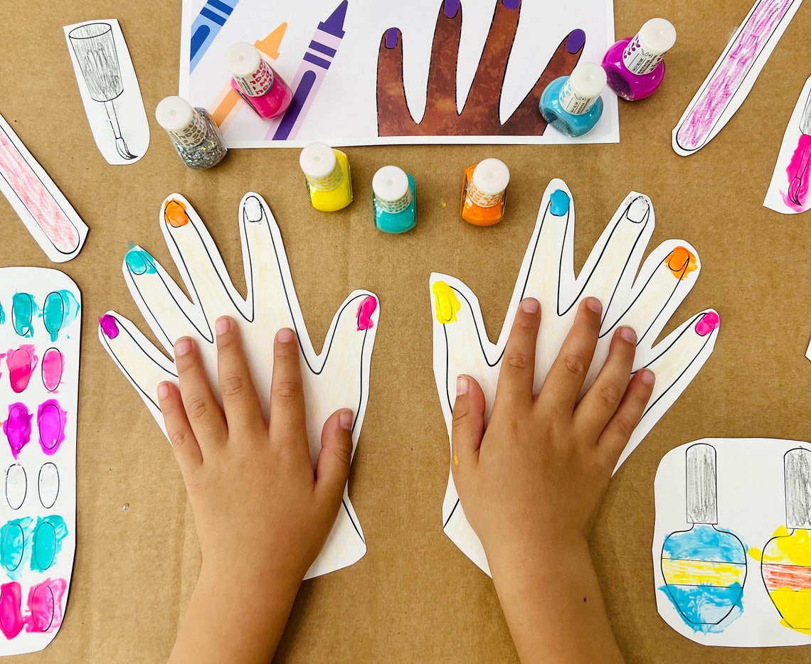 Nail Salon Children's Learning Printable Preschool | Etsy