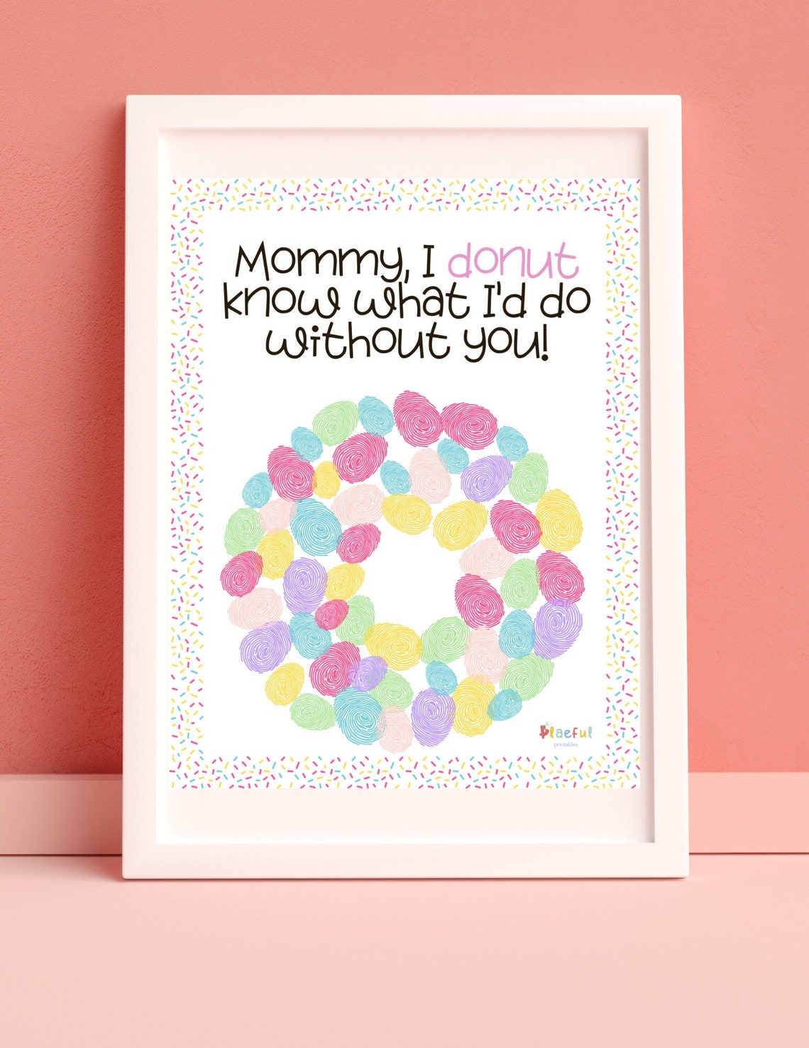 Mother's Day Fingerprint Art Mother's Day Printable - Etsy
