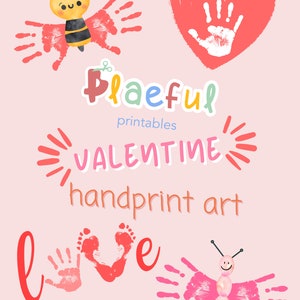 Valentine Handprint Art Preschool Valentine Art, Valentine Preschool ...