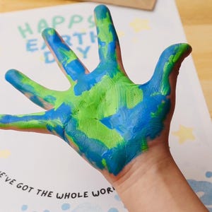Earth Day Handprint Art, Earth Day Craft, Earth Day Printable ...