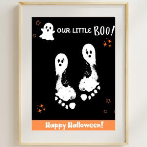 Halloween Footprint Art, Footprint Craft, Halloween Craft, Kids Crafts ...
