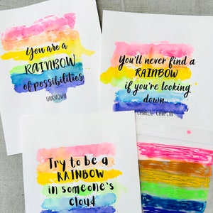 Watercolor Word Art, Rainbow Art, Rainbow Craft, Rainbow Kids Craft ...