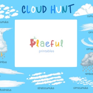Cloud Hunt Printable: Nature Learning for Kids (digital Download) - Etsy