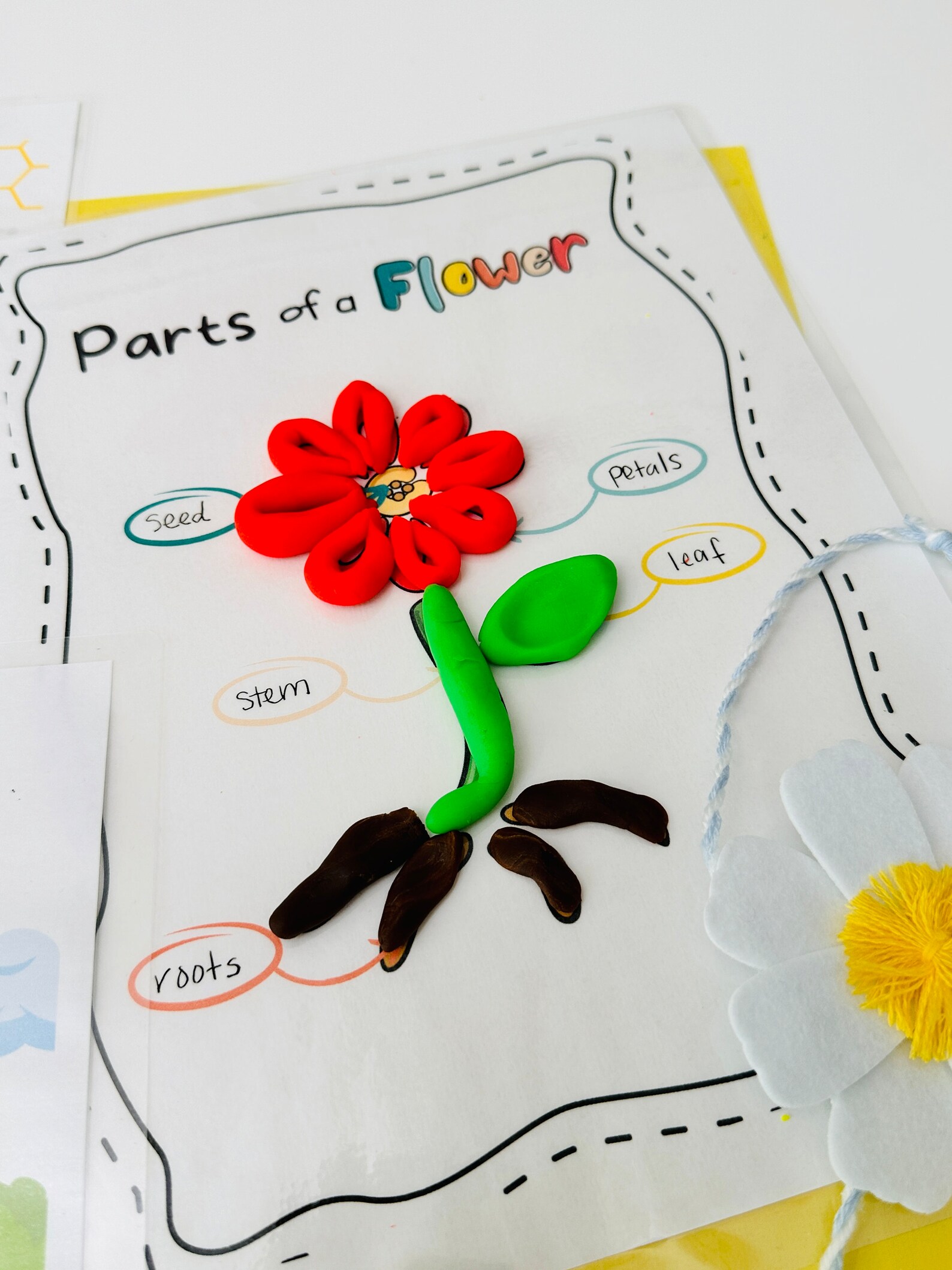 Spring Playdough Mats Play Doh Cards Toddler Activity - Etsy