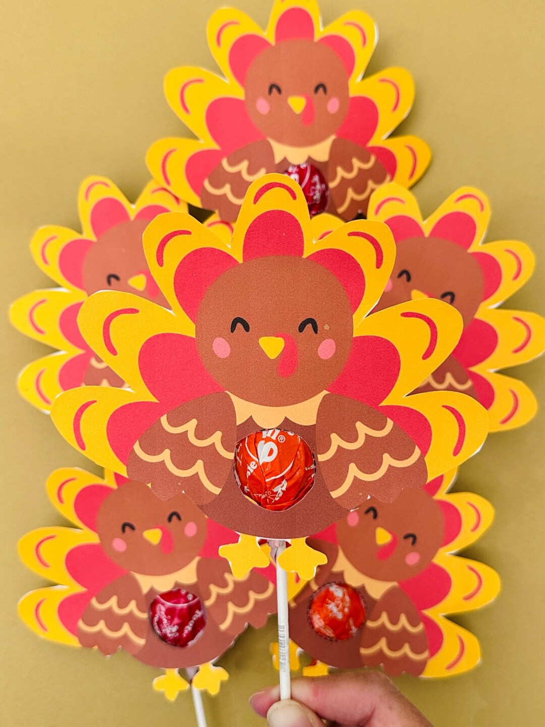 Turkey Lollipop Printable: Thanksgiving Craft, Treat, and Favor ...