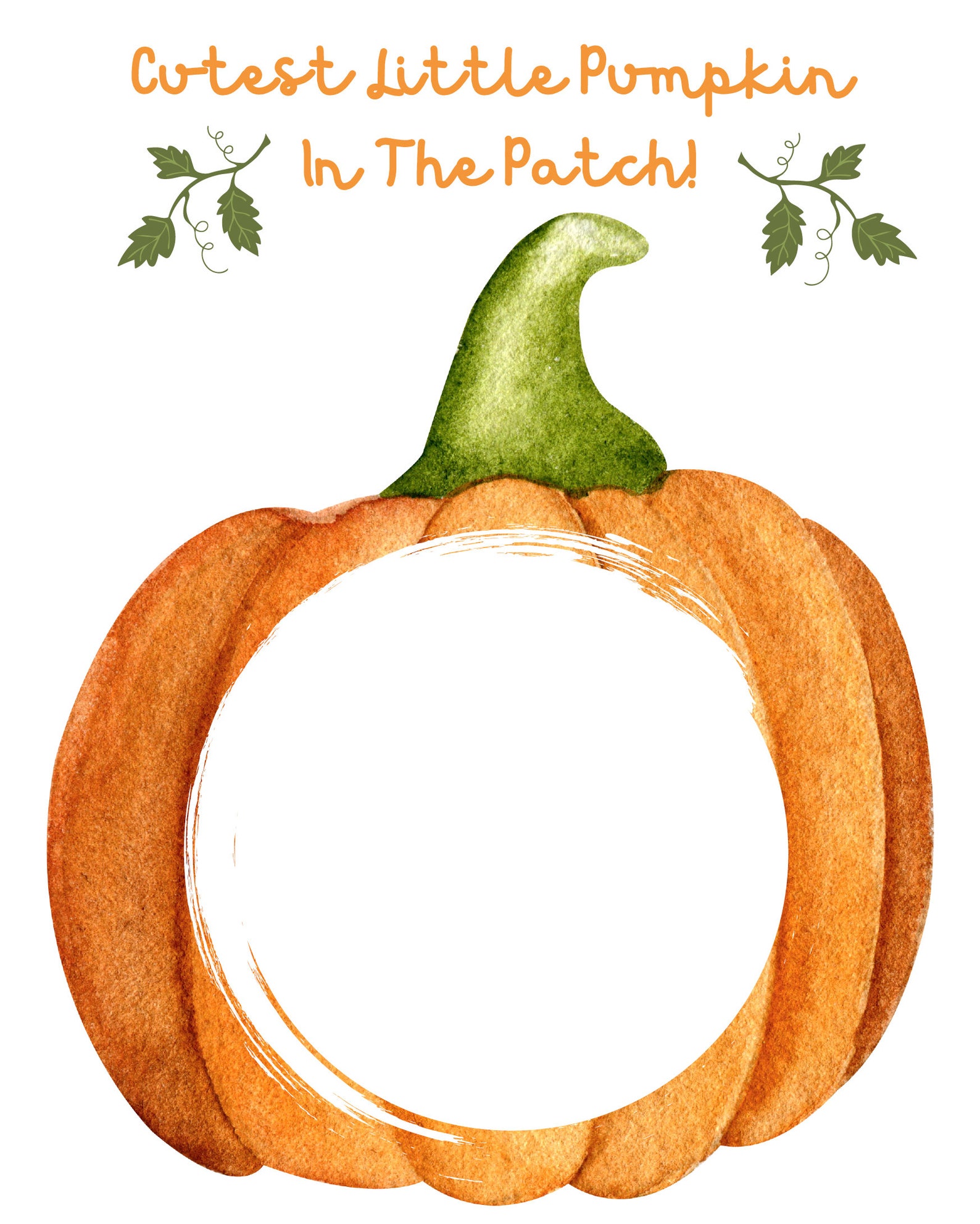 Pumpkin Handprint Art Printable Pumpkin Printable Fall Art - Etsy