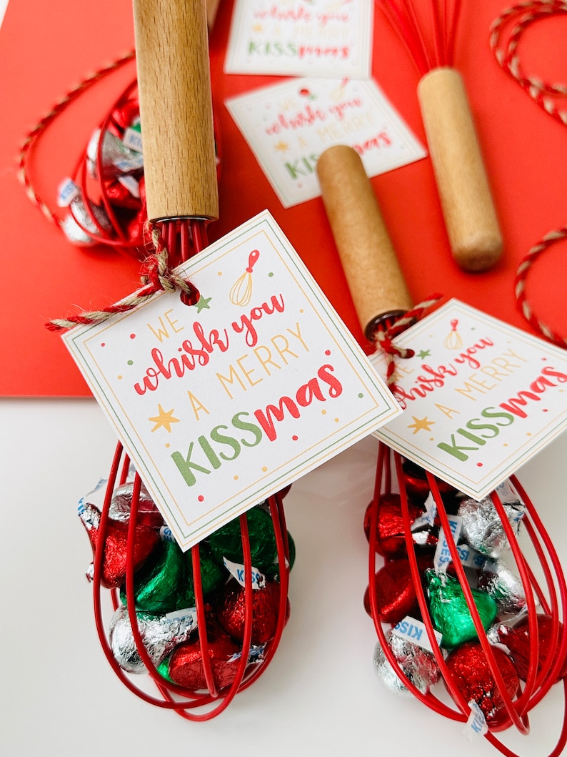 Whisk You A Merry Kissmas Tags: Printable Christmas Favors (digital ...