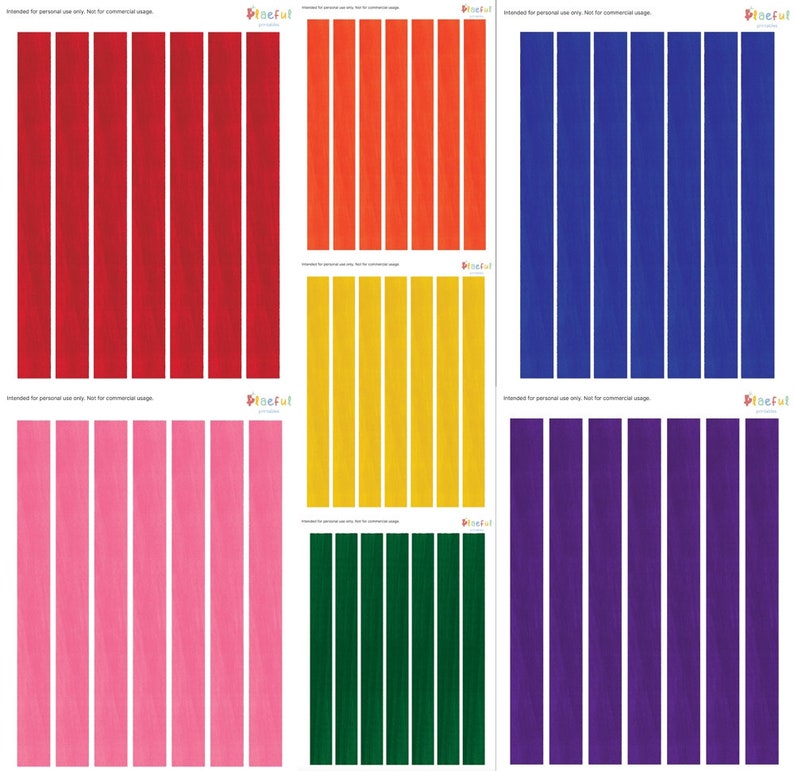 Rainbow Cloud Paper Chain: Color Learning Activity (digital Download ...
