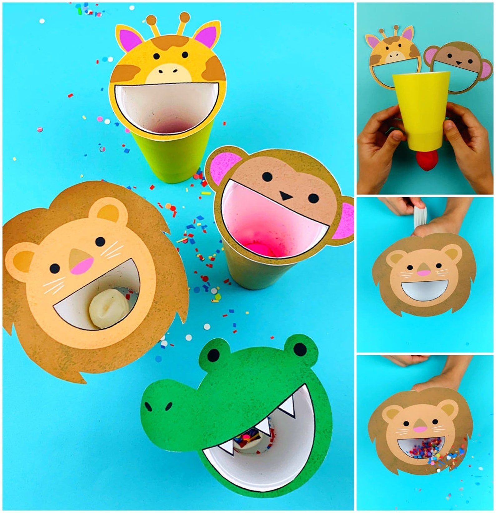 Animal Craft Animal Printable Preschool Animal Craft - Etsy