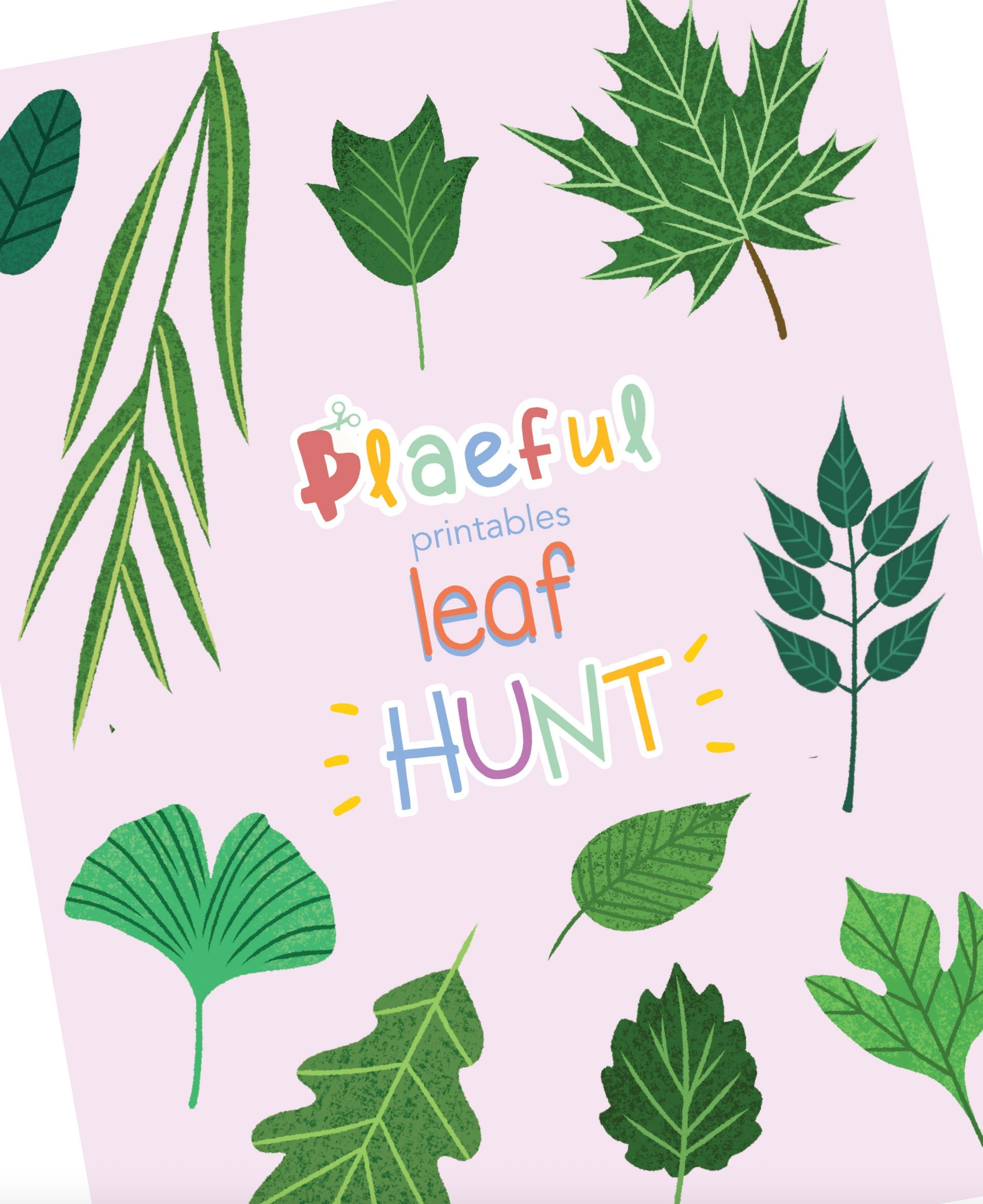 Leaf Hunt Printable: Preschool Nature Learning Activity (digital ...